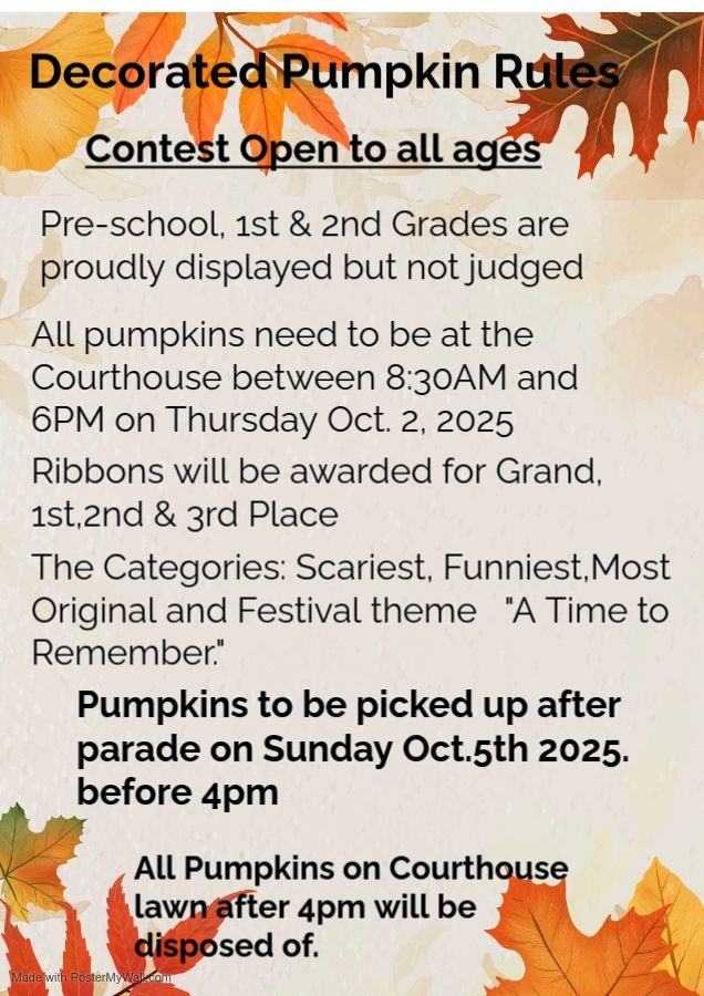 DECORATED PUMPKIN ENTRY